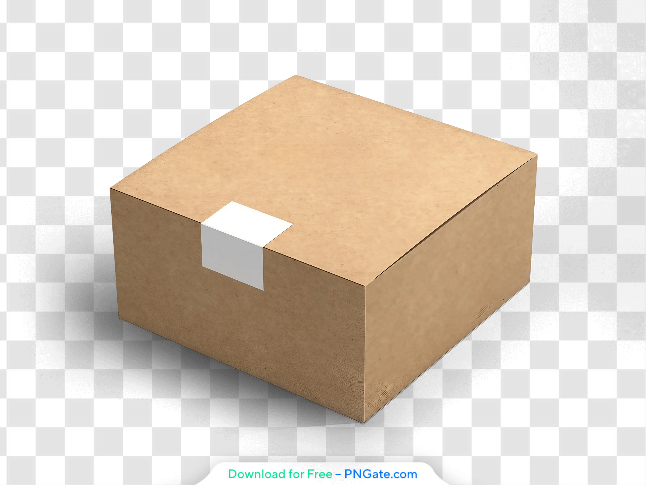 Cardboard gift realistic shipping box - PNGate