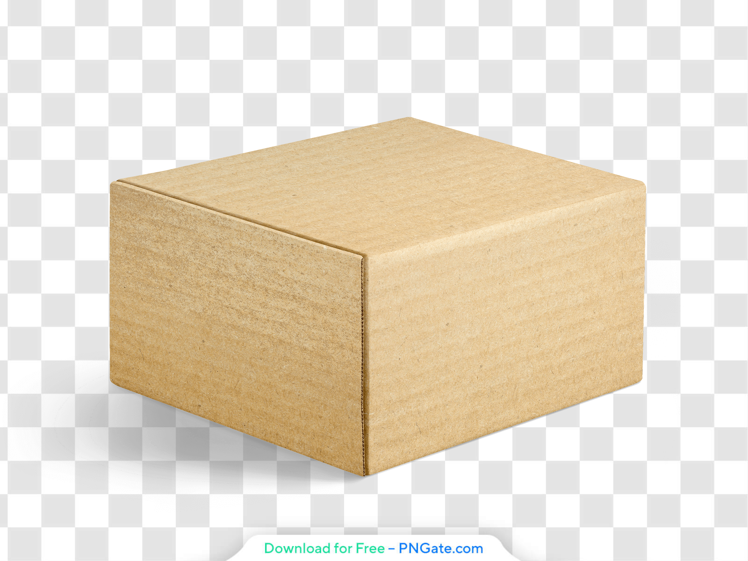 Realistic 3D mockup of cardboard gift box shipping carton - PNGate